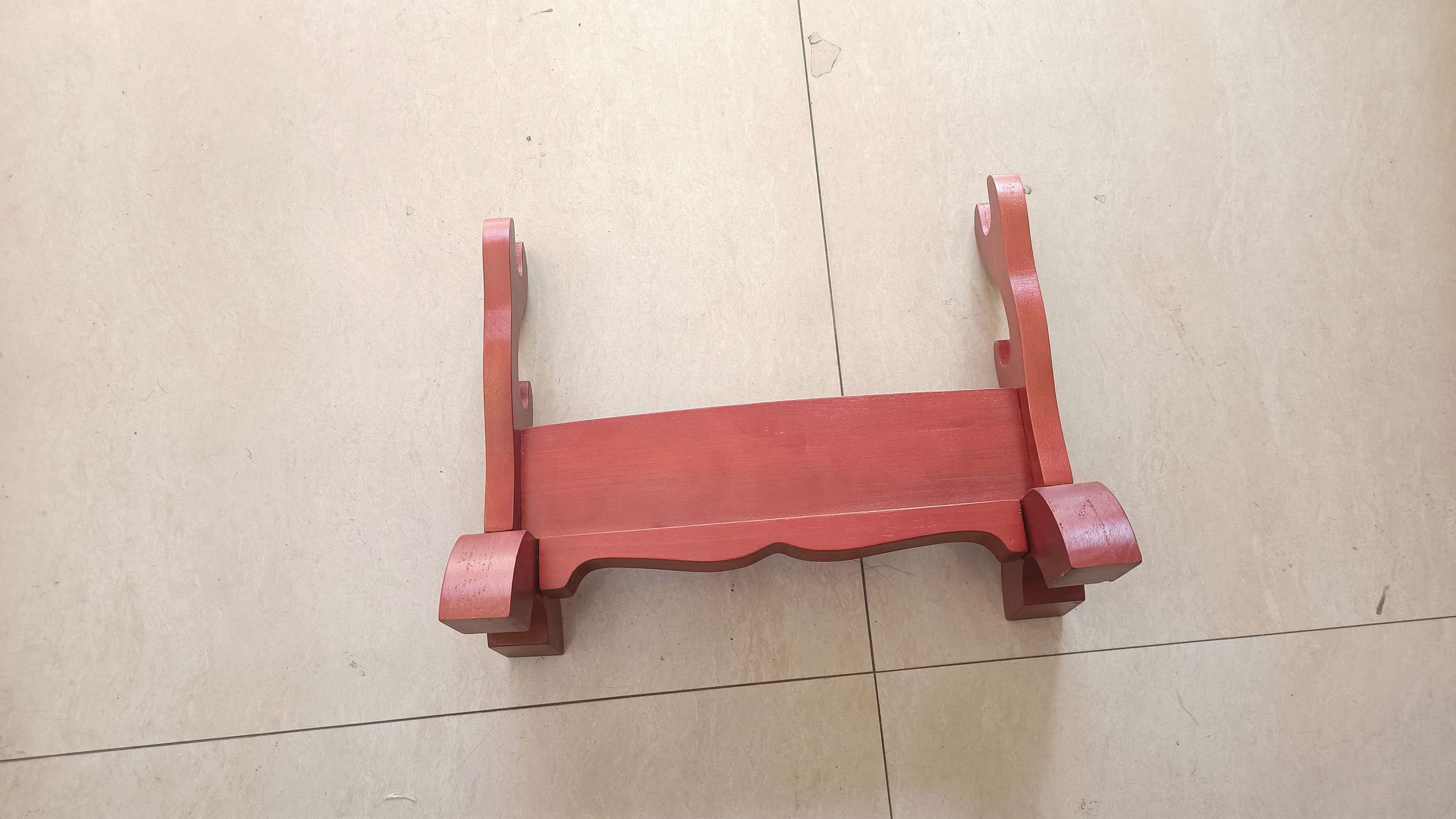 Solid Wood Sword Stand Sword Stand Double Warrior Sword - Etsy