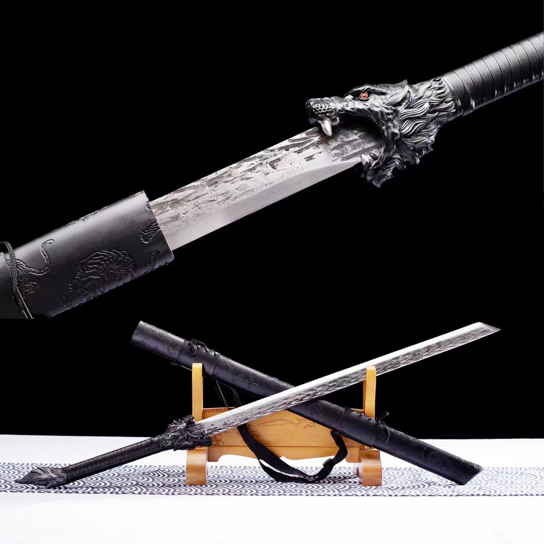 Backpackablesamurai Sword Japanese Katana Handmade Tang Knives JINYI ...