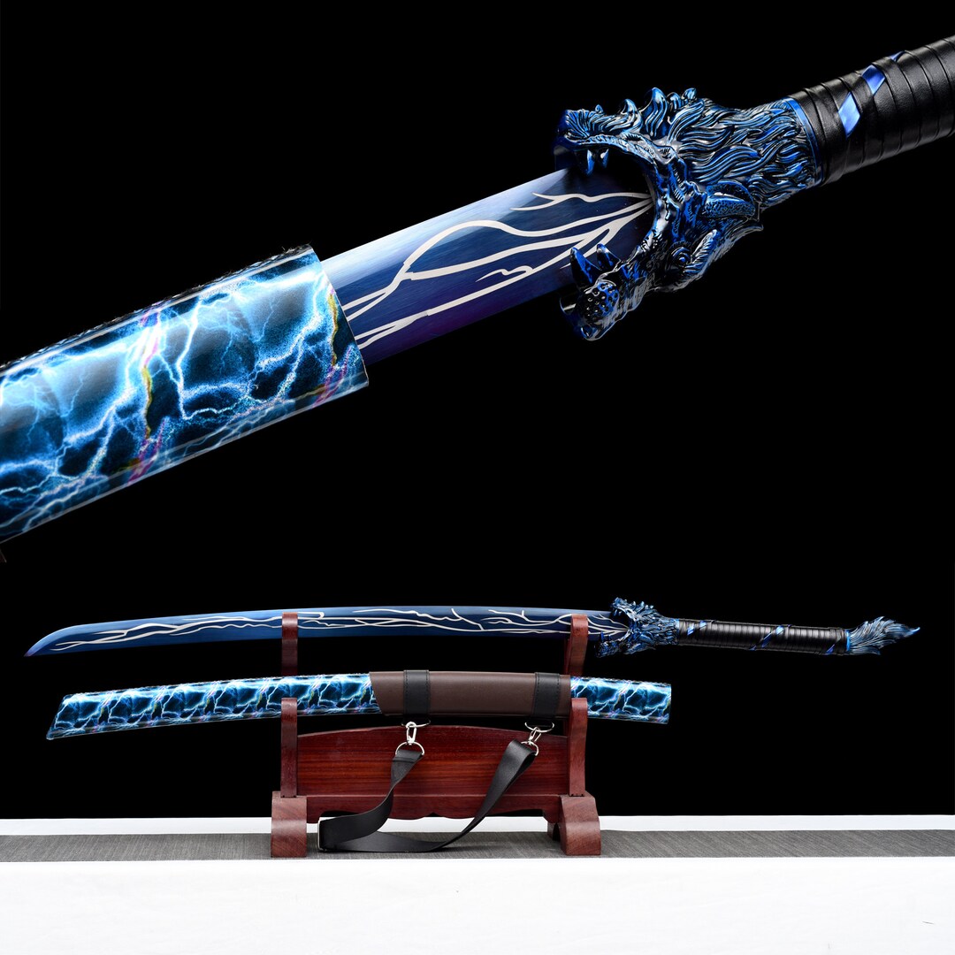 Embroidered Spring Sword,full Tang Samurai Sword Japanese Katana ...