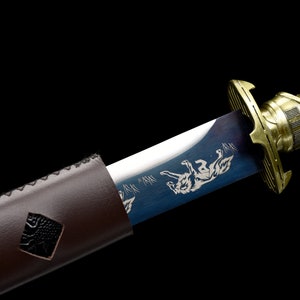 Mecha Jinyiwei Short Knife Japanese Samurai Sword Katana Medium-sized ...