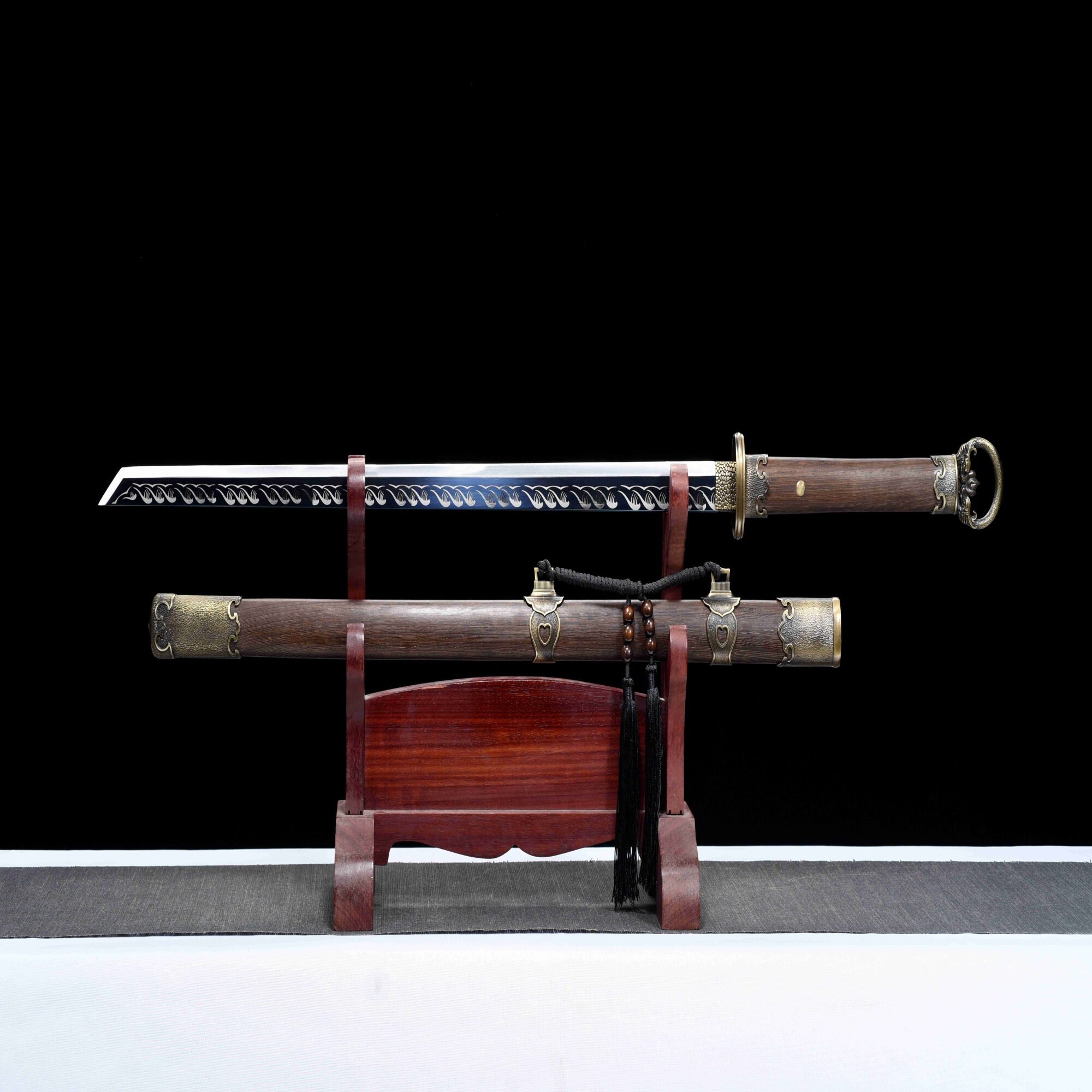 Ring-headed Tang Sword,samurai Sword Katana Real Samurai Sword Straight ...