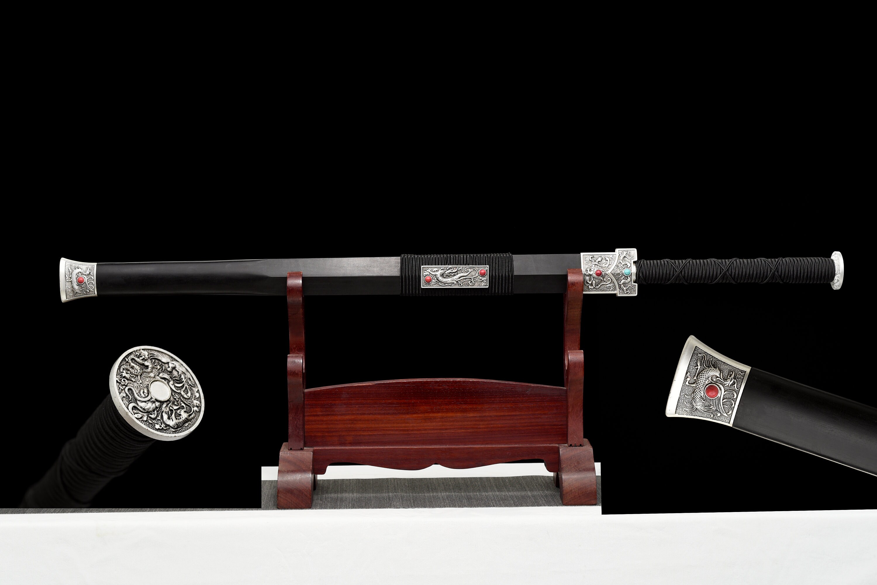 Sword, Han Sword, Handmade Samurai Sword Katana 1095 Steel Folded and ...