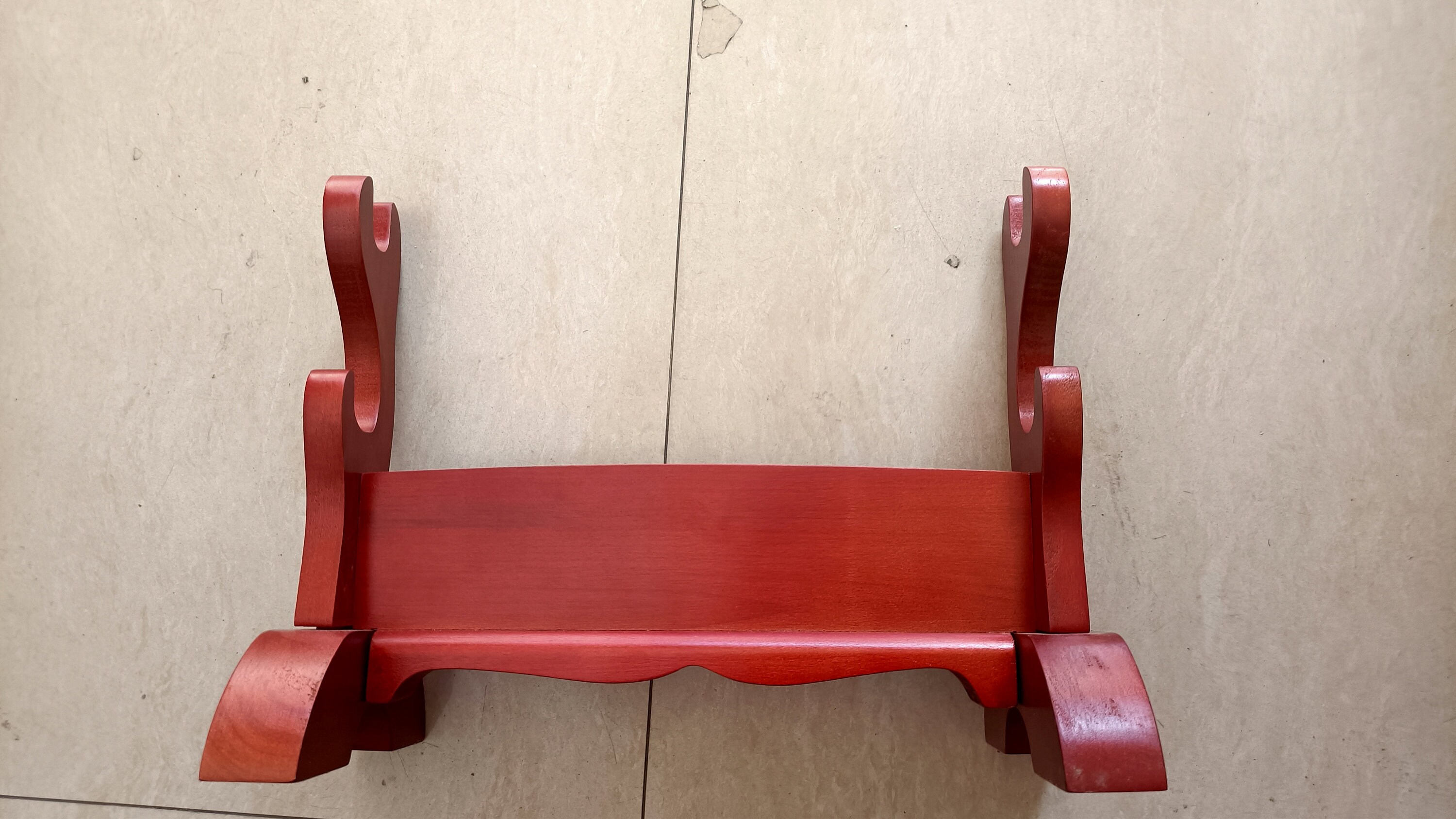 Solid Wood Sword Stand Sword Stand Double Warrior Sword - Etsy