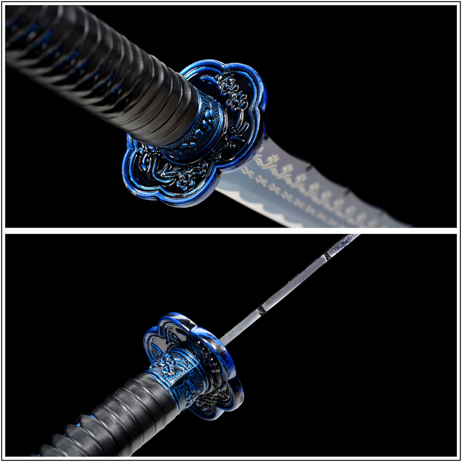 Embroidered Spring Sword Handmade Manganese Steel Full Tang Katana High ...