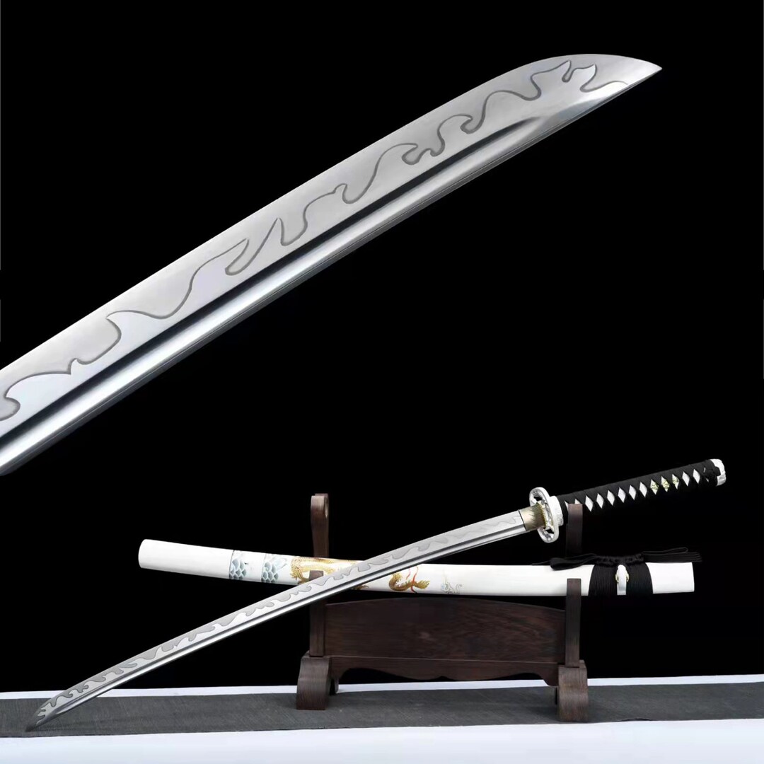 Samurai Sword Japanese Katana Real Katana Handmade Made of Spring Steel ...