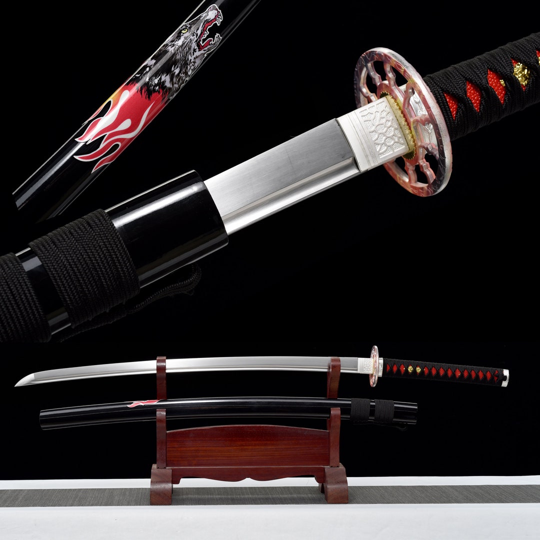 Samurai Sword Handmade Japanese Ninja Sword Real Katana Full Tang Edge ...