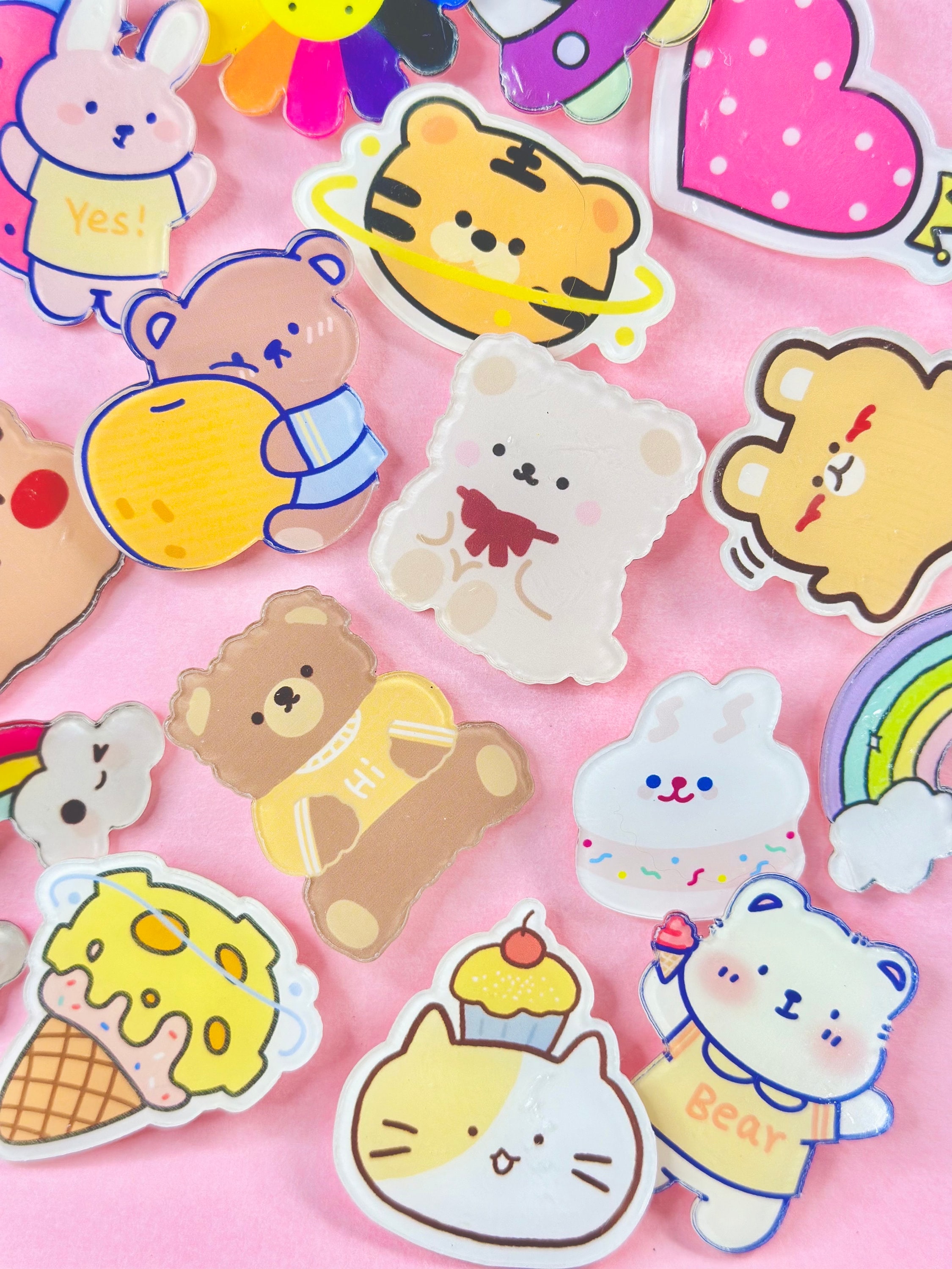 Acrylic Brooch, Cute Character Acrylic Pins, Gifts for Kids, for Her ...