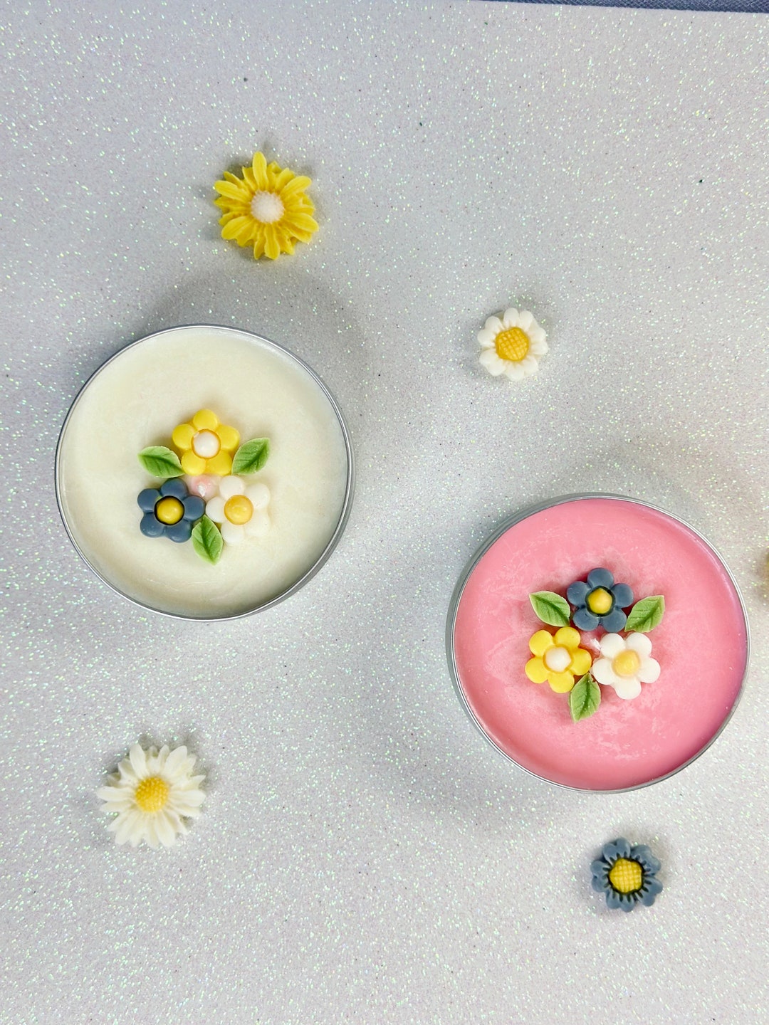 Flowers Candle Tins, Candle Travel Tins, Daisy Candles, Soy Candles ...