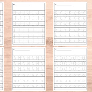 26 Printable Alphabet Upper and Lower Case | Letters Tracing Worksheets ...