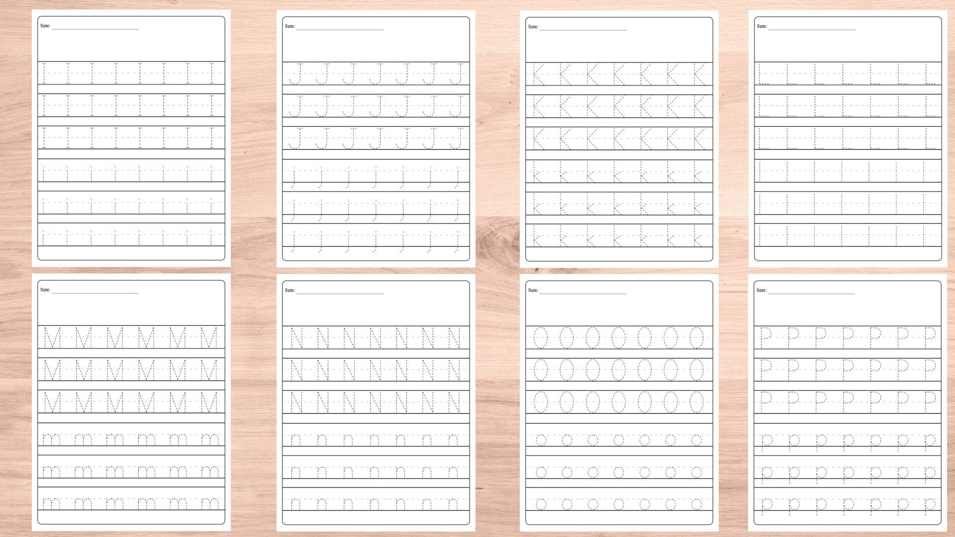 26 Printable Alphabet Upper and Lower Case | Letters Tracing Worksheets ...
