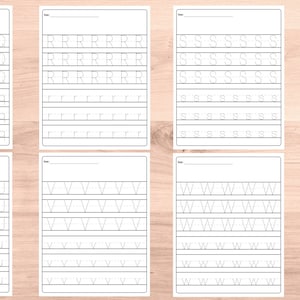 26 Printable Alphabet Upper and Lower Case | Letters Tracing Worksheets ...