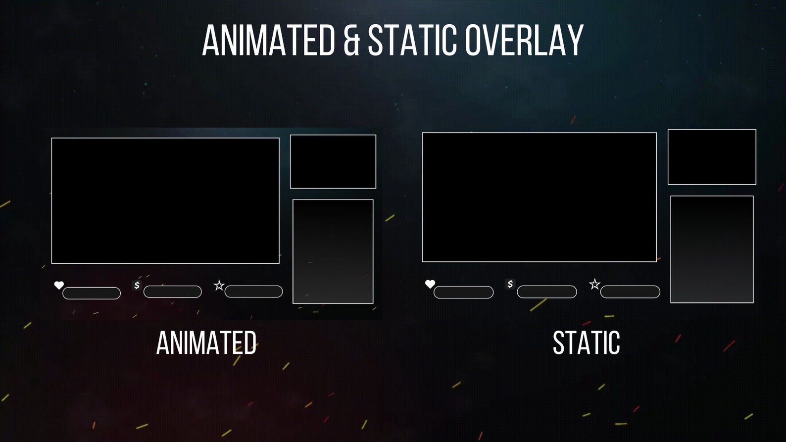 Dark Mode Animated Embers Twitch Overlay / Aesthetic & Unique ...