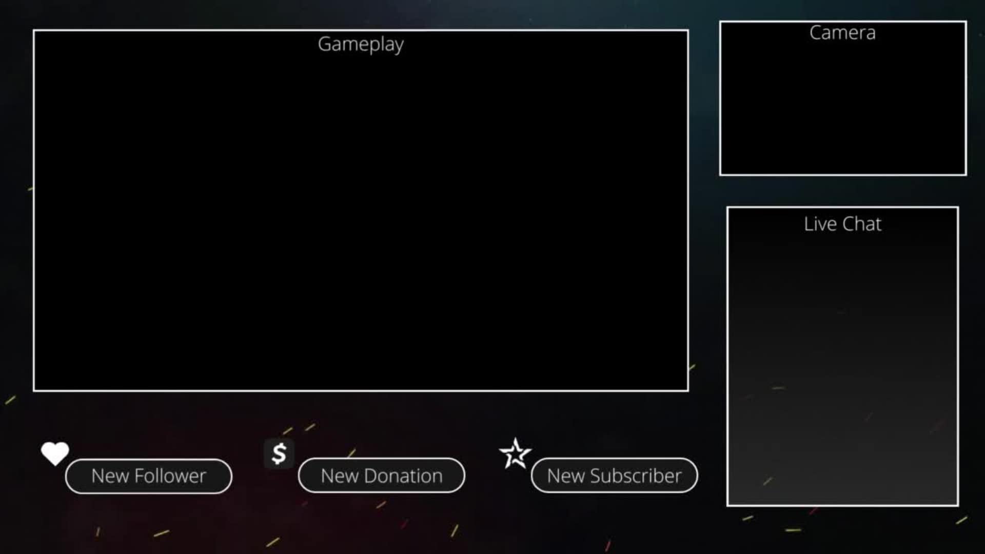 Dark Mode Animated Embers Twitch Overlay / Aesthetic & Unique ...