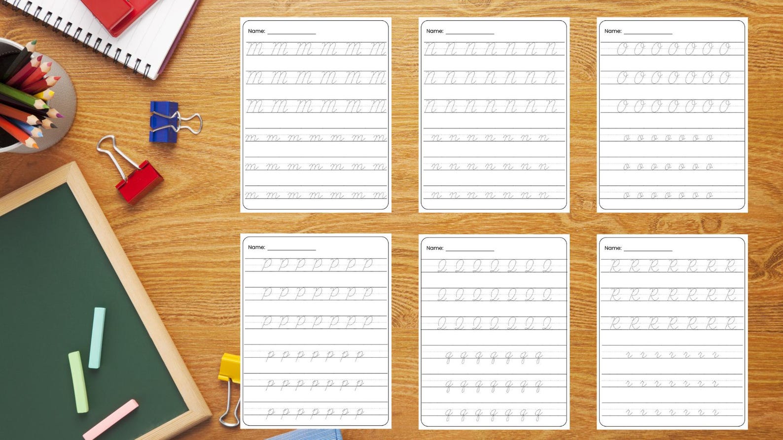 26 Printable Cursive Alphabet Upper and Lower Case | Letters Tracing ...