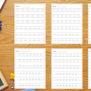 26 Printable Cursive Alphabet Upper and Lower Case | Letters Tracing ...