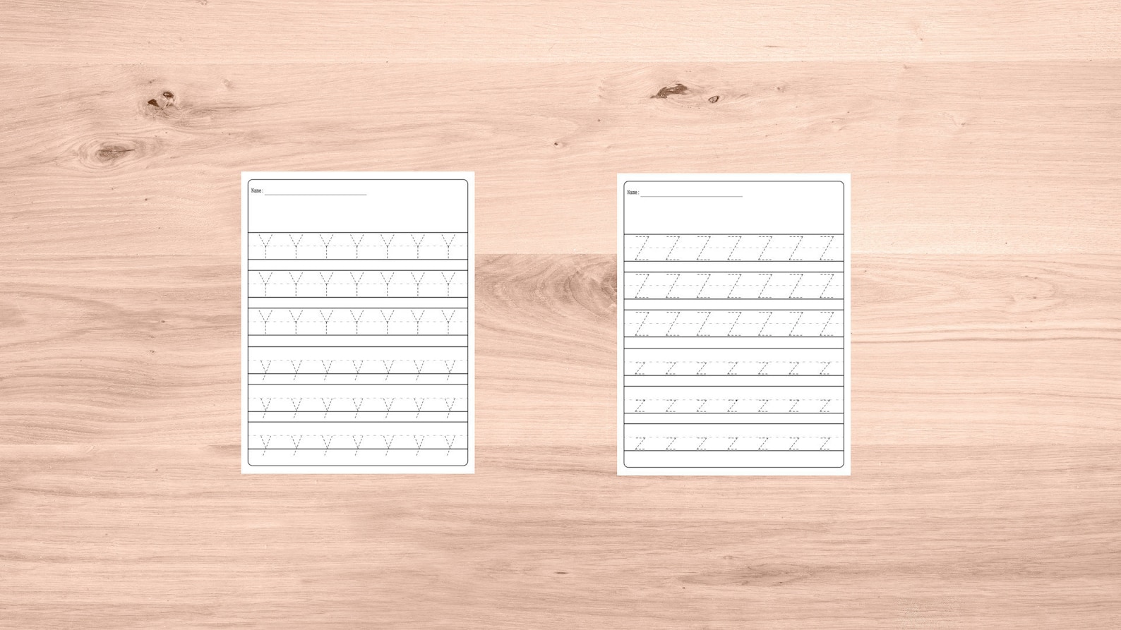 26 Printable Alphabet Upper and Lower Case | Letters Tracing Worksheets ...