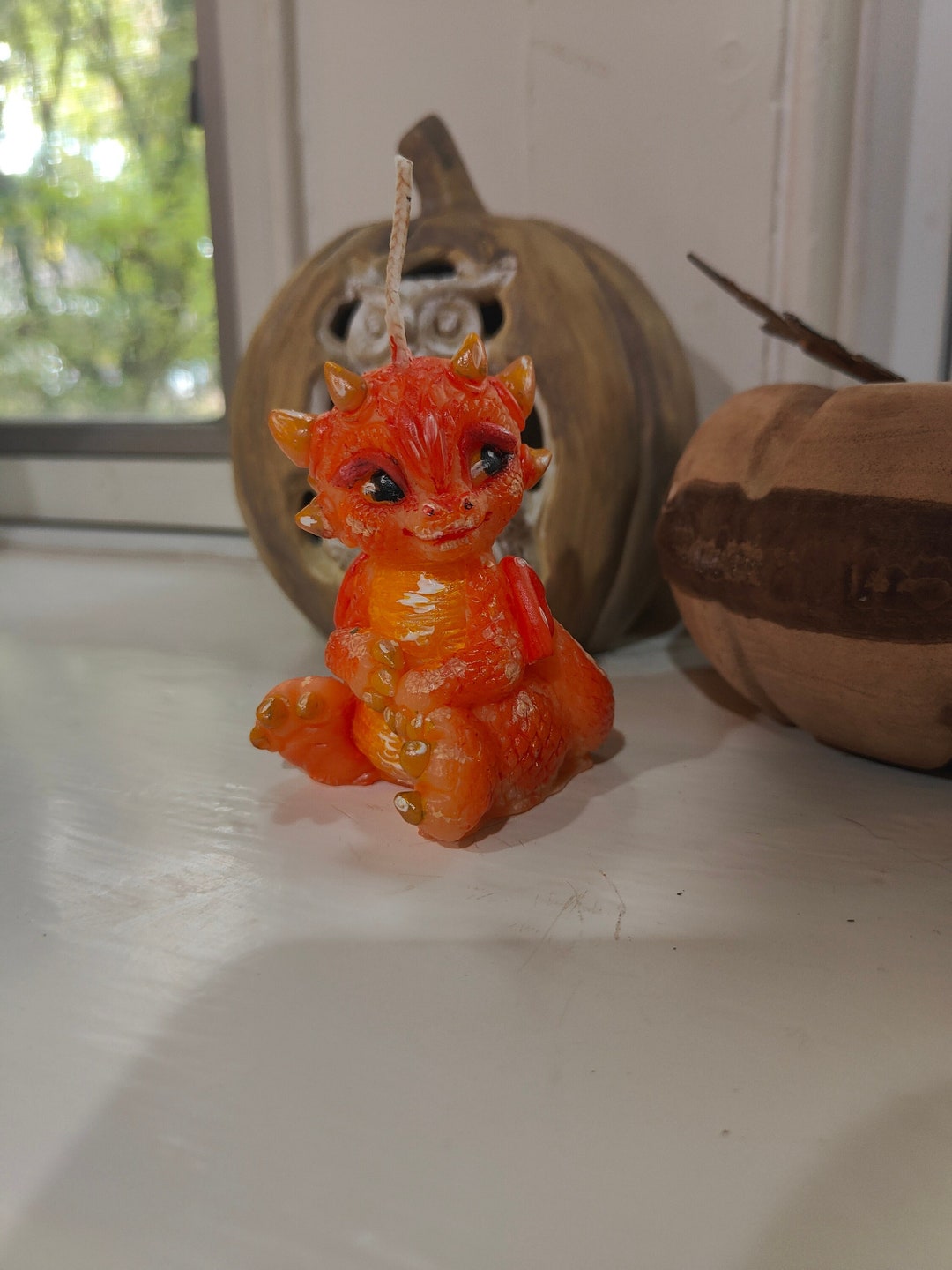 Orange Baby Dragon Candle 50/50 Soy-paraffin Blend Unique - Etsy