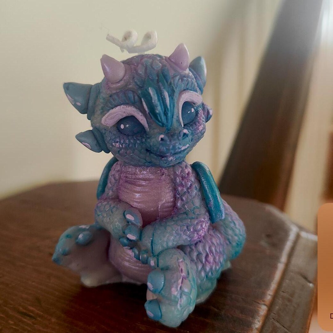 Baby Dragon Candle – Fantasy Decor | Dragon Lover Gift | Whimsical ...
