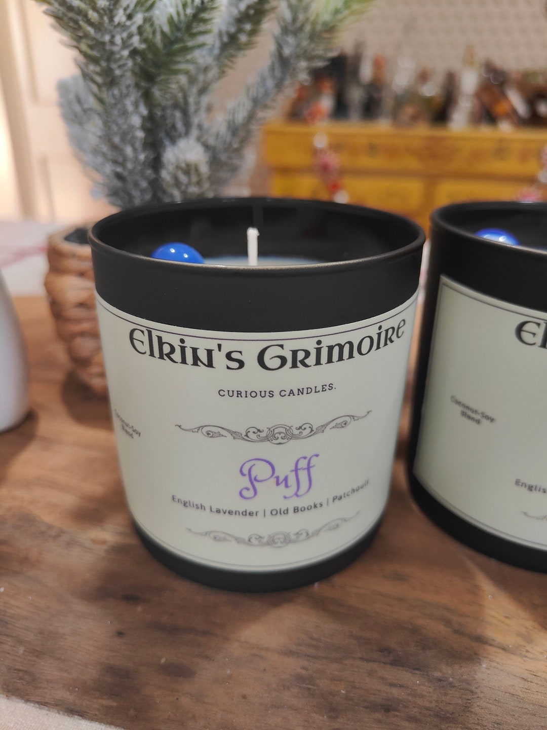 Crystal Ball Candle in Puff Scent - 100% Soy-coconut Wax | Lavender ...