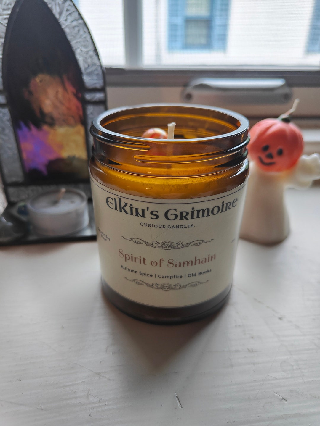 Crystal Ball Candle in Spirit of Samhain Scent - 100% Soy-coconut Wax ...