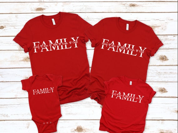 Custom Family Shirts Personalized Shirts Matching Custom | Etsy