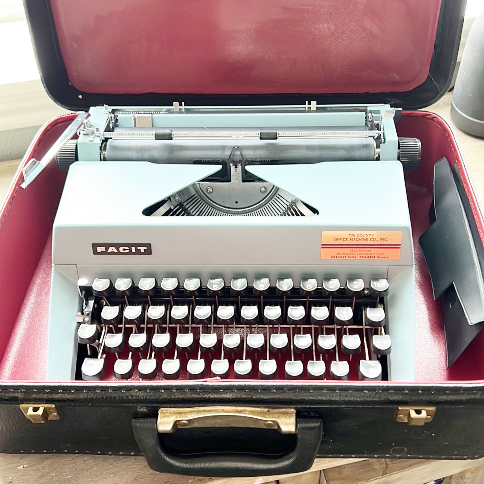 Vintage Facit Portable Typewriter - Etsy