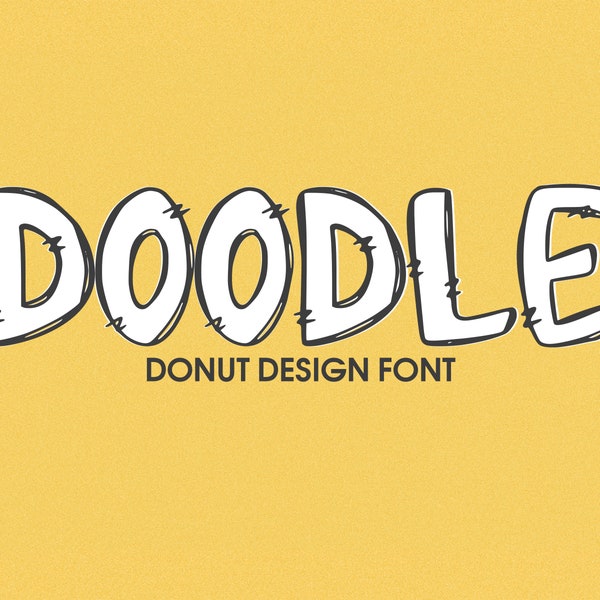 Doodle Font for Procreate - Etsy