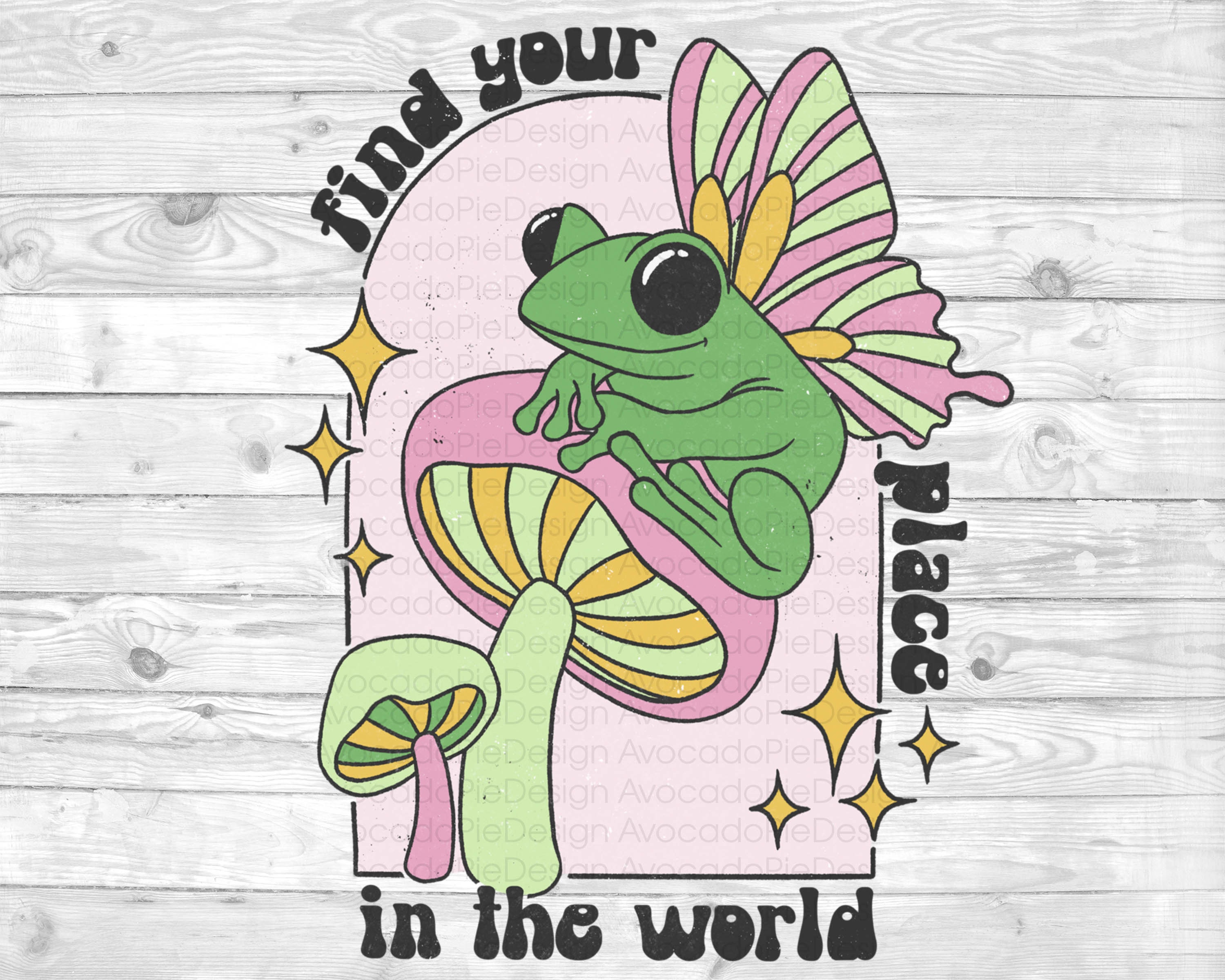 Groovy PNG Files for Sublimation Design Groovy Cute Frog PNG - Etsy