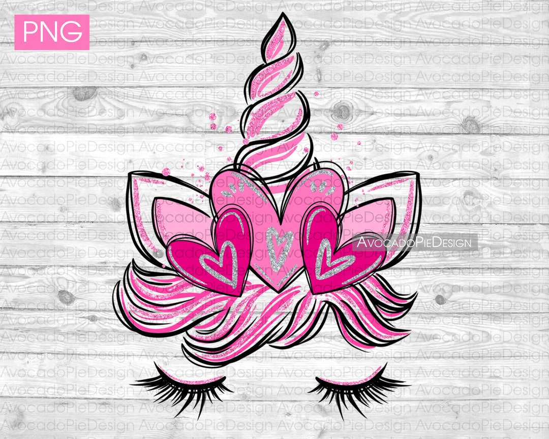 Unicorn Valentines PNG File for Sublimation Design | Kids Valentines ...