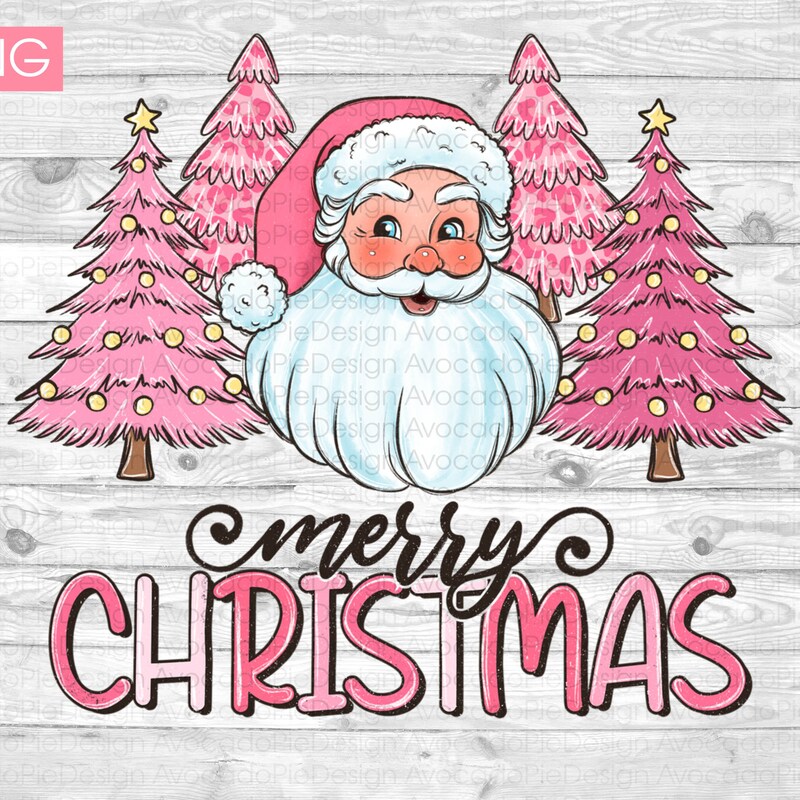 Pink Santa - Etsy