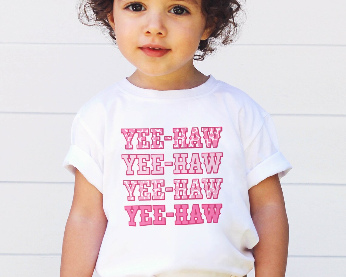 Pink Yeehaw PNG Files for Sublimation Designs Cowhide - Etsy