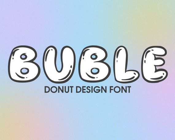 Bubble Font Cartoon Font Cartoon Display Font Fonts for - Etsy
