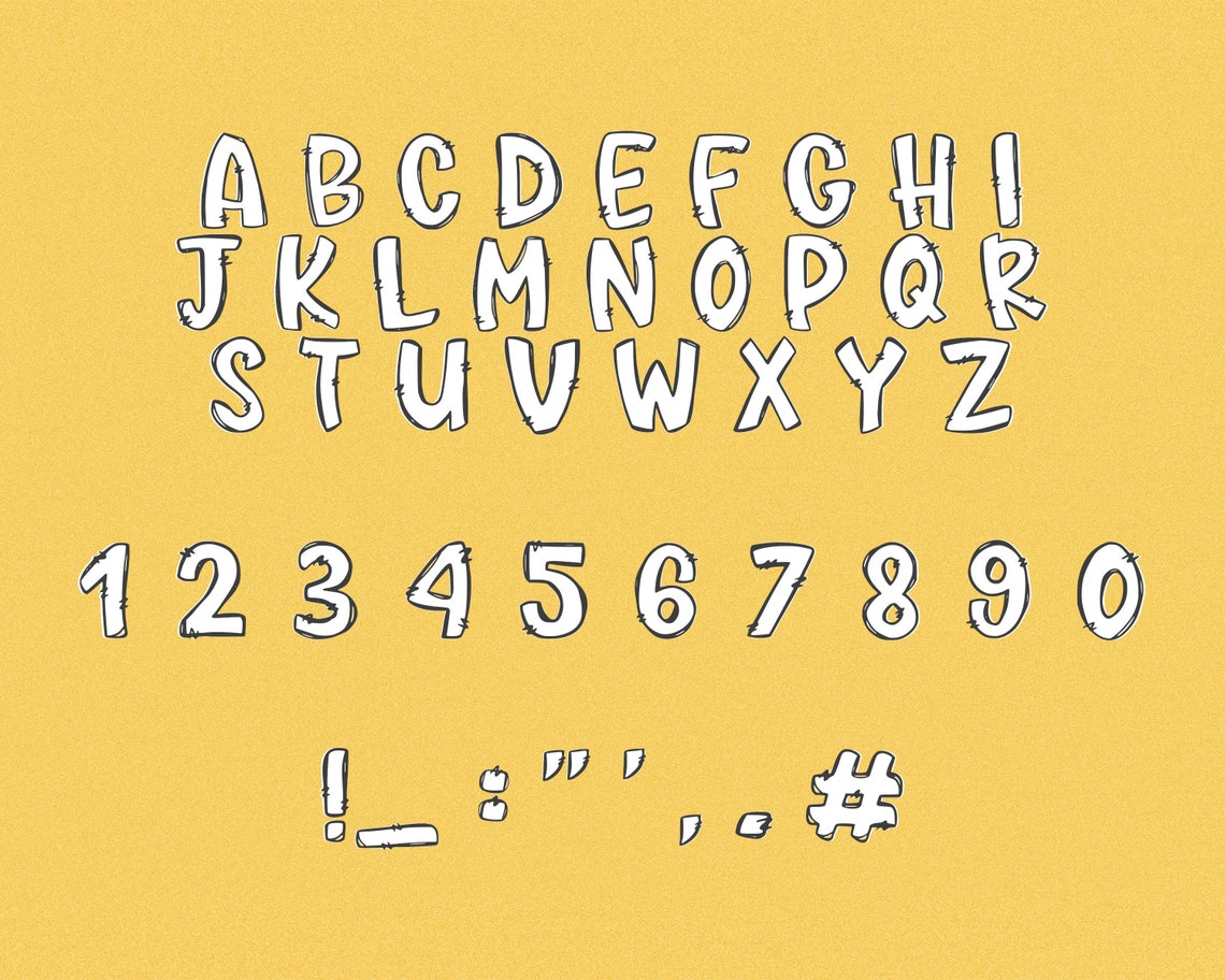 Doodle Font Doodle Cartoon Font Cartoon Display Font - Etsy