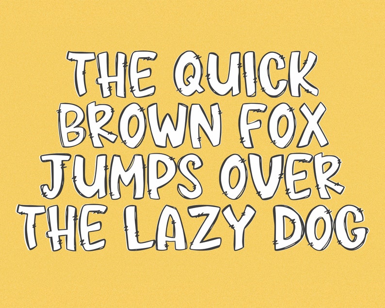 Doodle Font Doodle Cartoon Font Cartoon Display Font - Etsy
