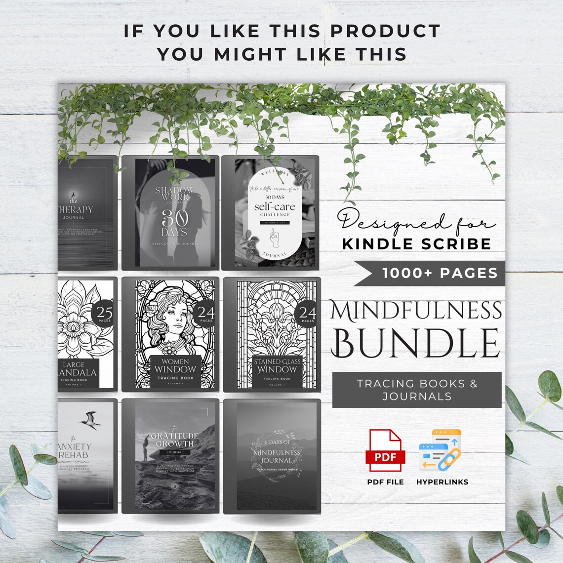 Mindfulness Tracing Book Made for Kindle Scribe Templates Kindle Scribe ...