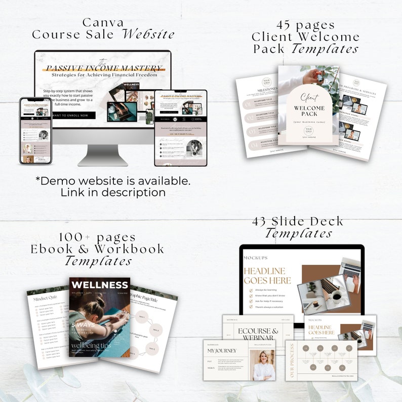 Ultimate Coaching Bundle for Life Coaches, Health Coaches Course Template, Landing Page, Ebook ...