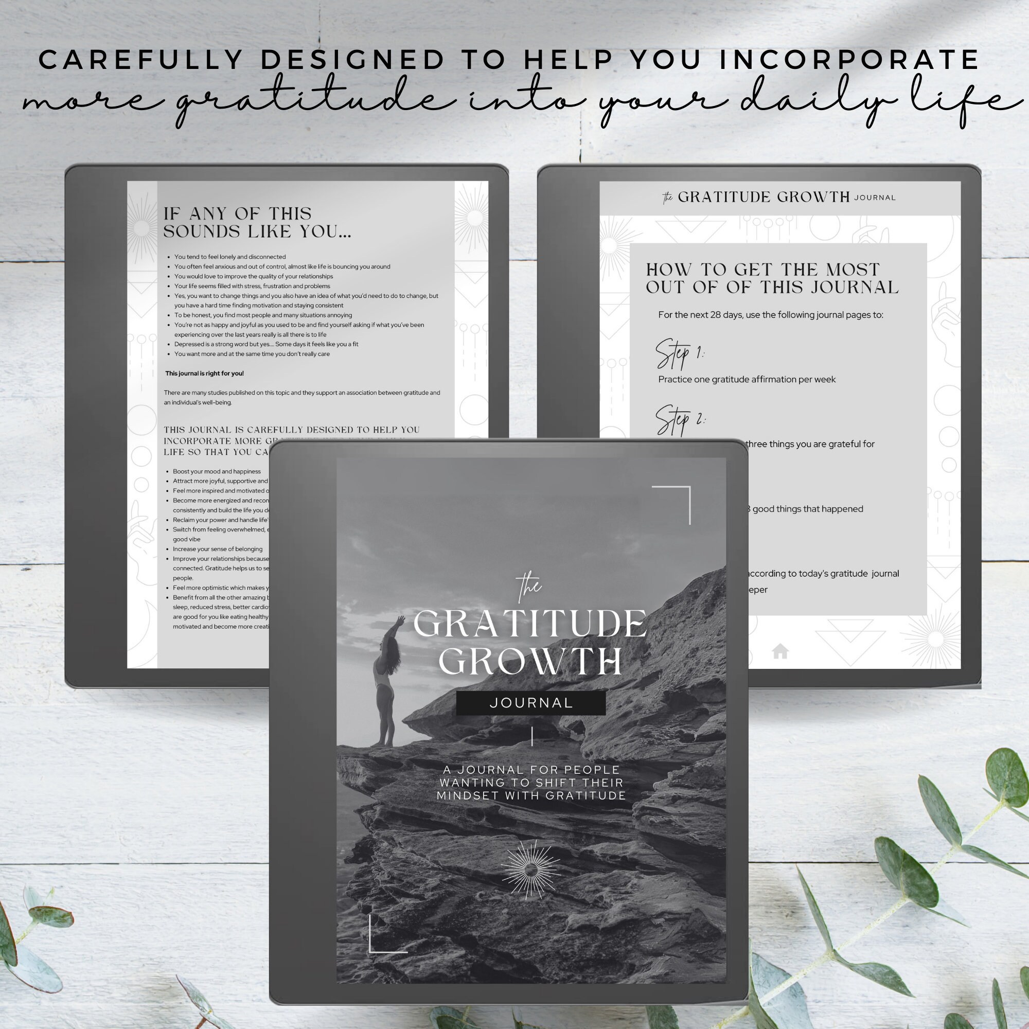 Gratitude Journal Made for Kindle Scribe Templates Kindle Scribe ...