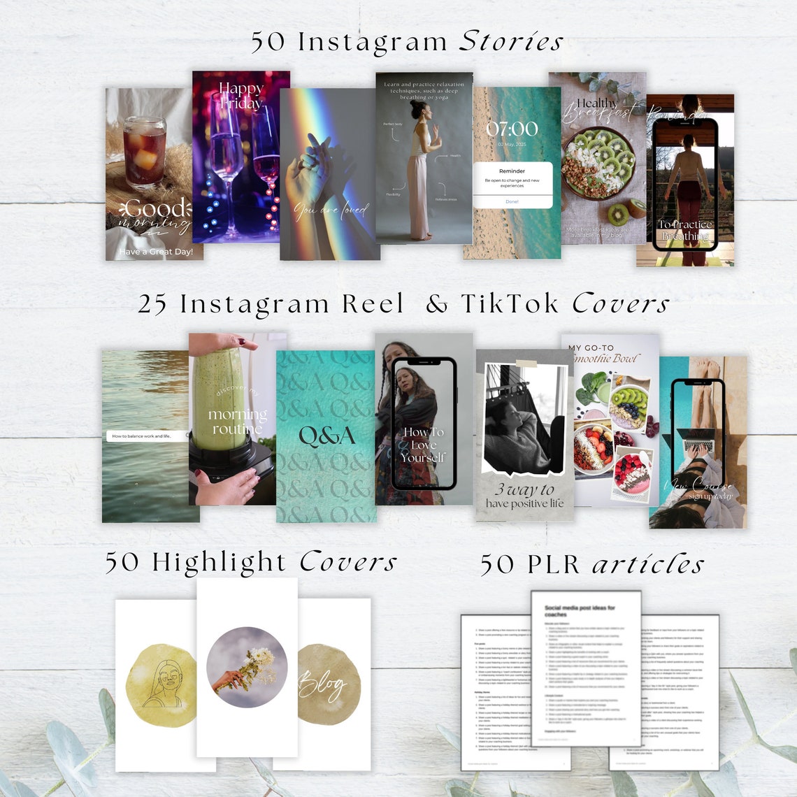 Mental Health Social Media Bundle Includes Instagram Bundle, Reel ...