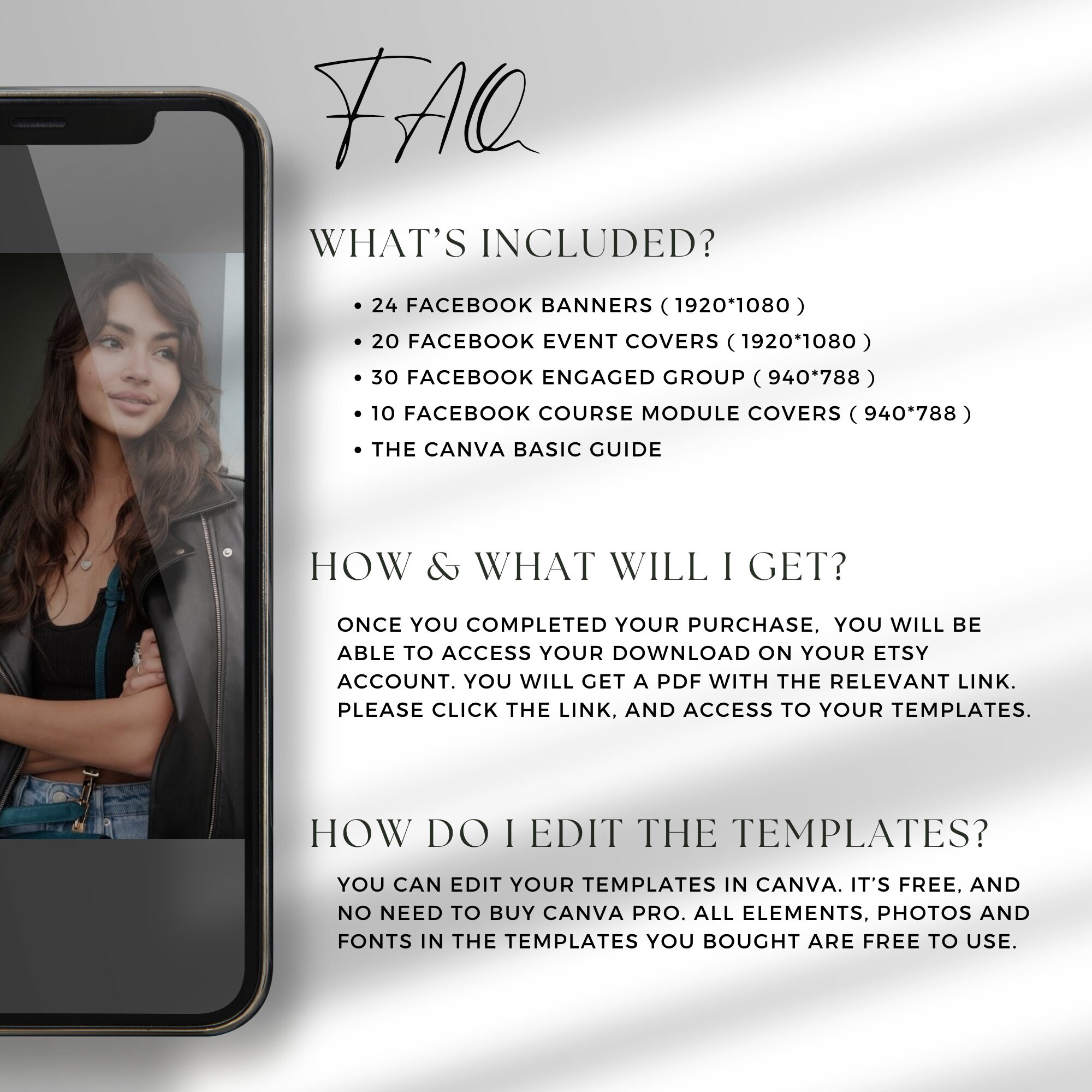 Facebook Templates Bundle Business Coach Content Creator Life Coaching ...