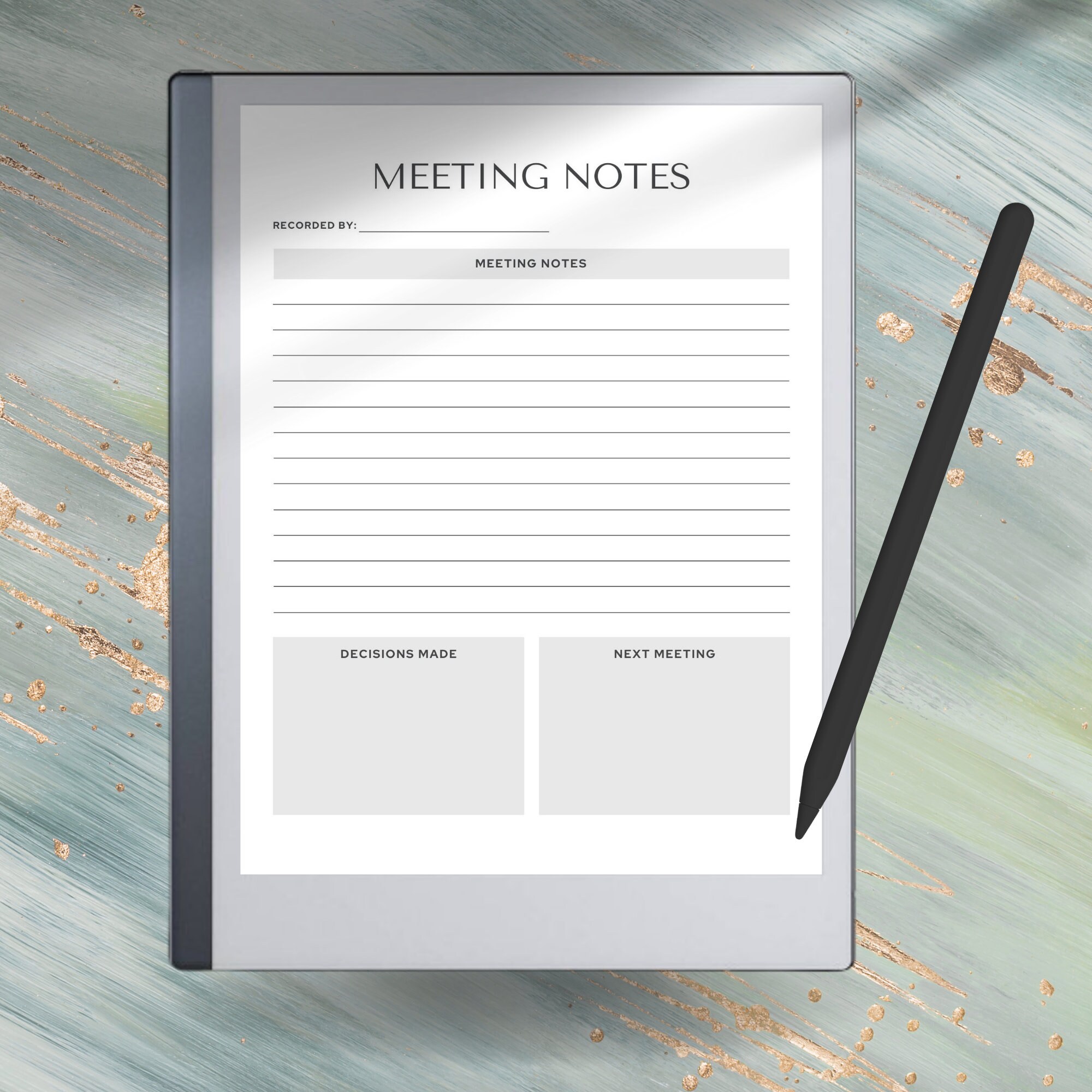Remarkable Templates Remarkable Simply Meeting Notes Remarkable 2 ...