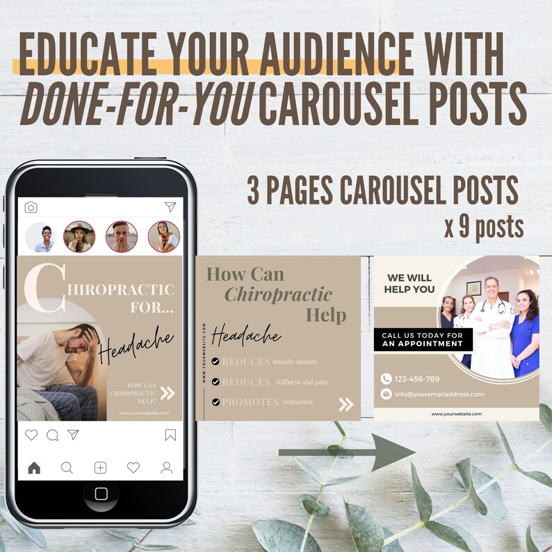 Chiropractic Social Media Templates for Chiropractors Instagram Post ...