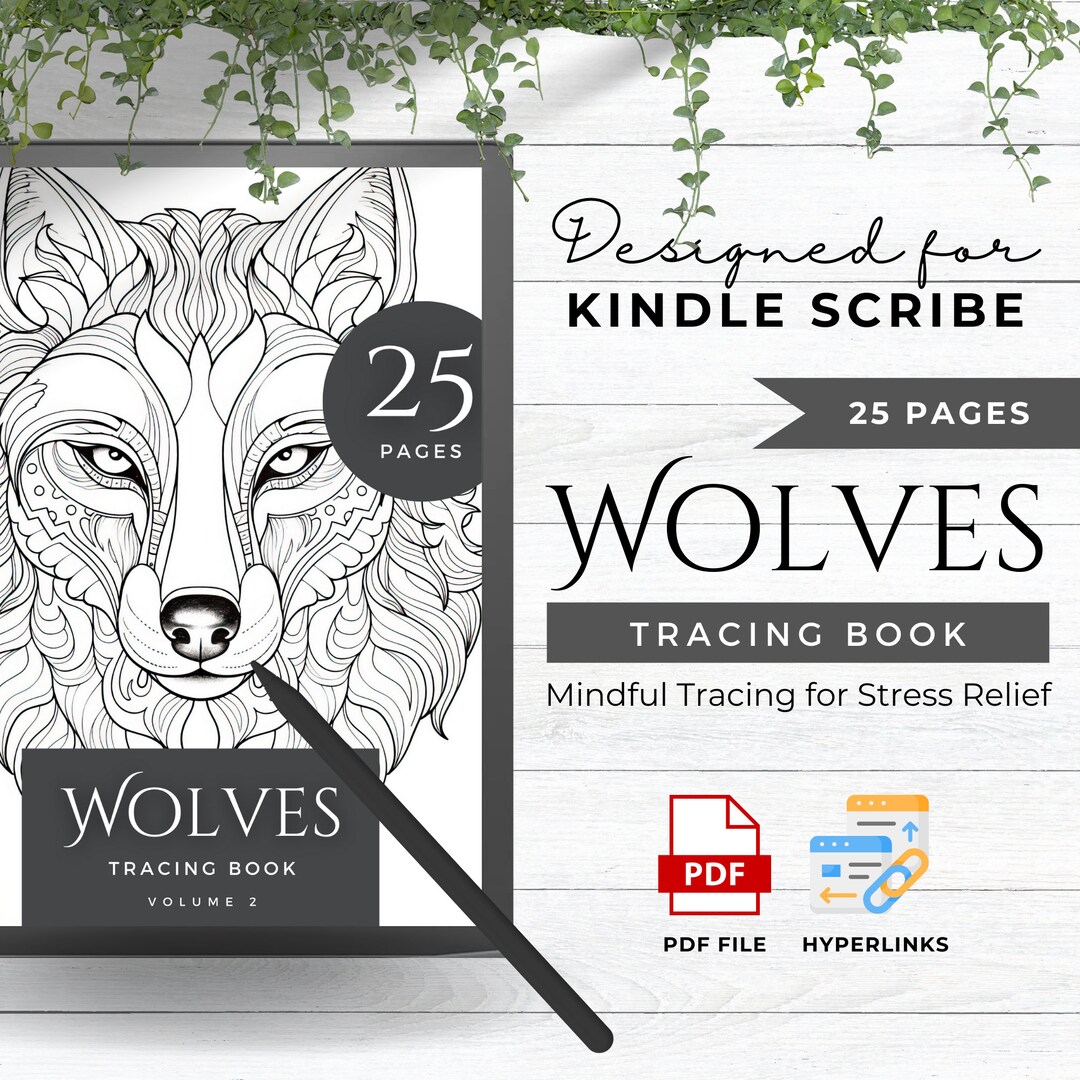 Mindfulness Tracing Book Made for Kindle Scribe Templates Kindle Scribe ...