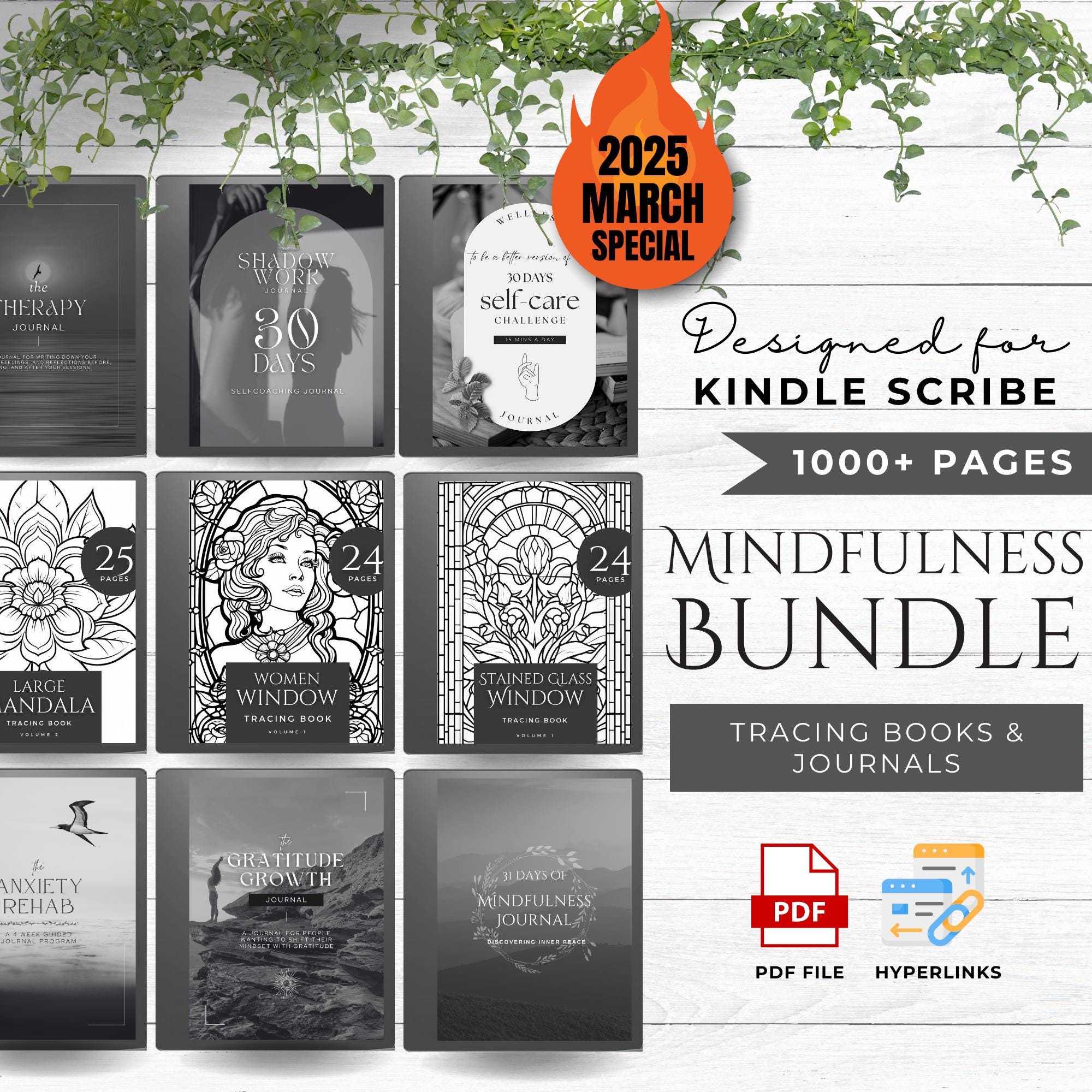 Mindfulness Bundle Made for Kindle Scribe Templates Kindle Scribe ...