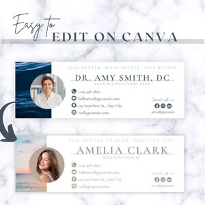 Email Signature Template Bundle for Chiropractors and Doctors | Medical ...