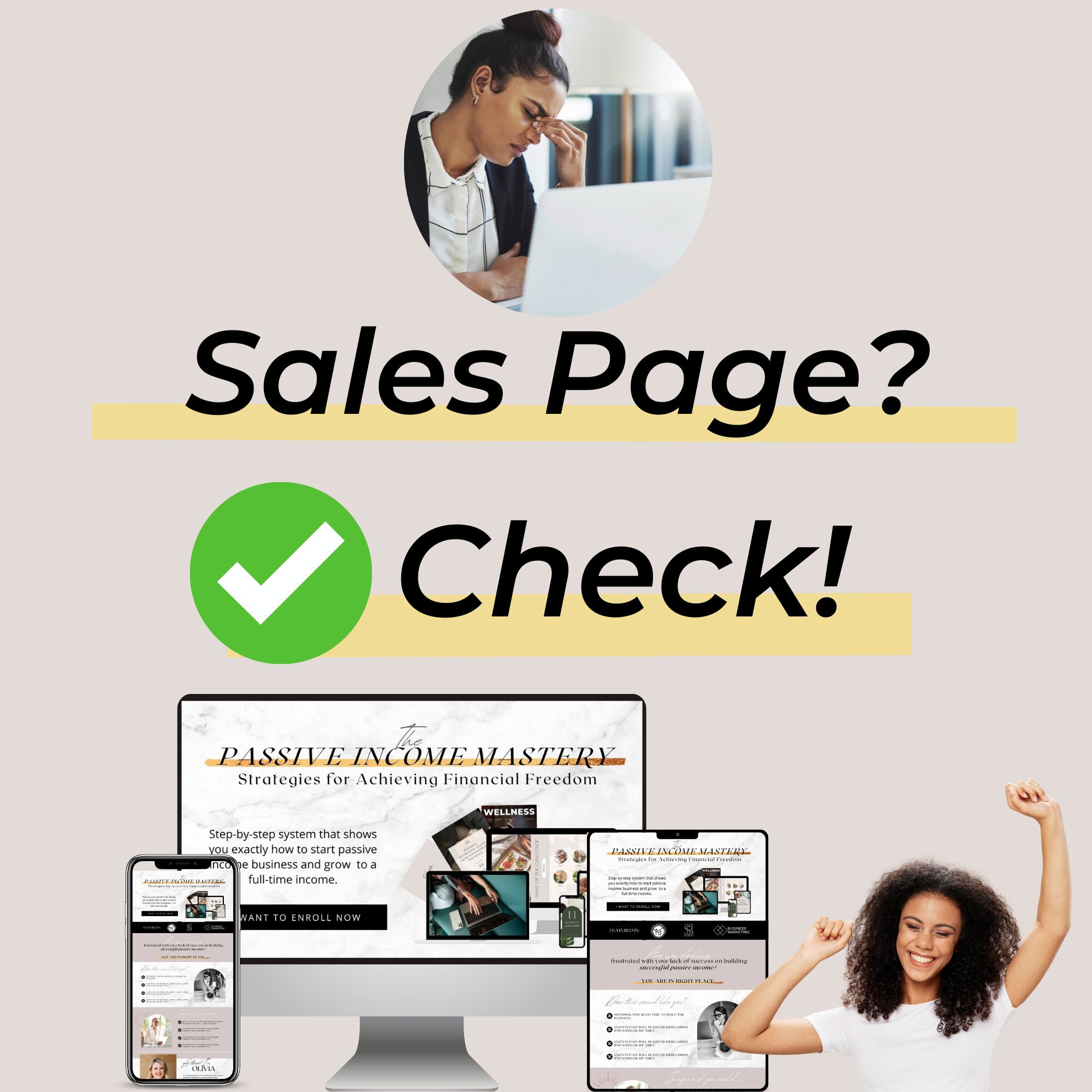 Ultimate Course Template for Life Coaches, Health Coaches | Landing ...