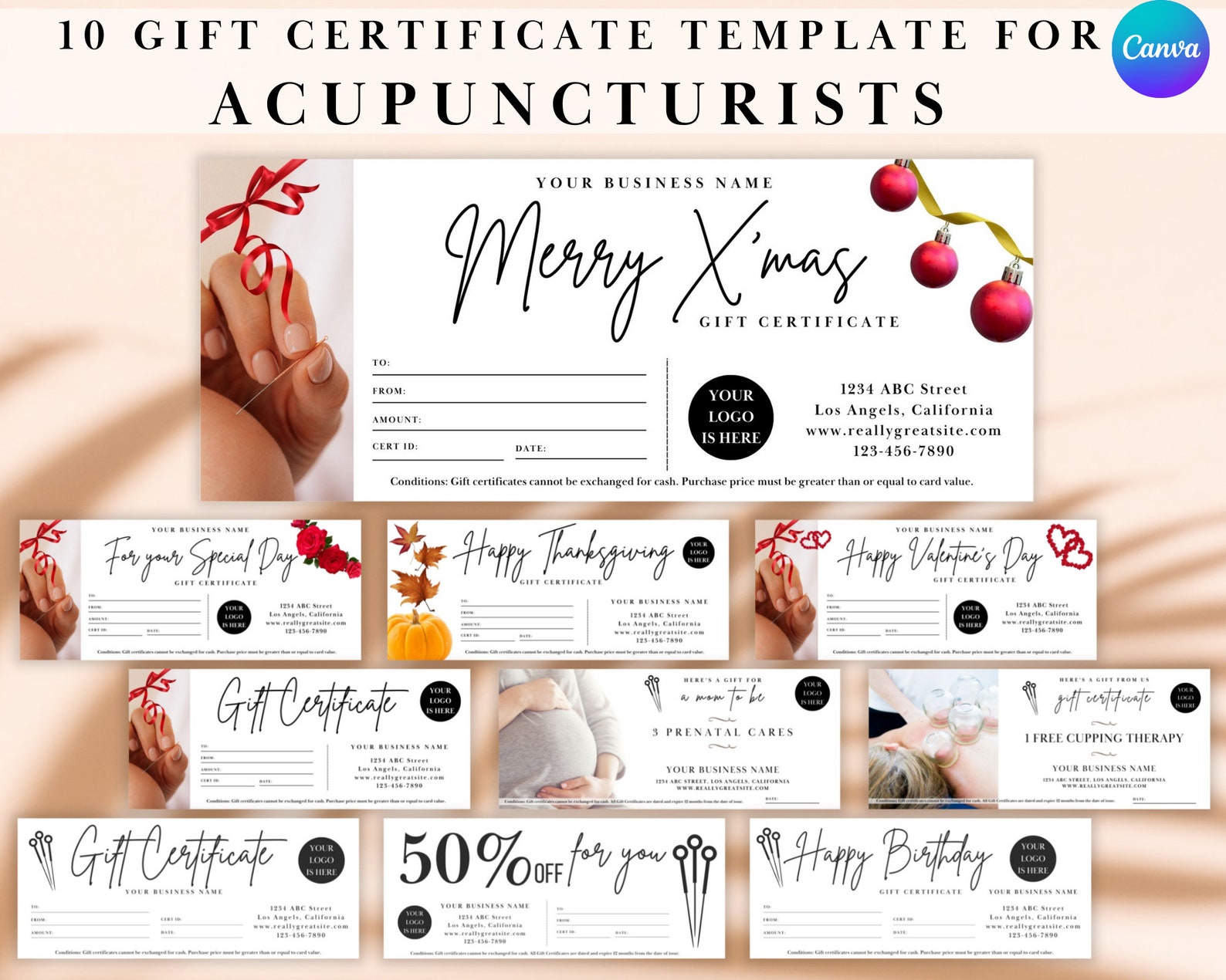 Acupuncture Gift Certificate Templates is Perfect Acupuncture Gift for ...
