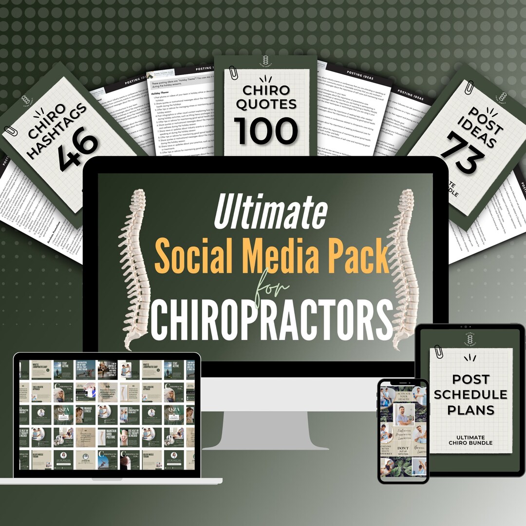 Ultimate Chiropractic Instagram Templates Bundle is Ultimate Social ...