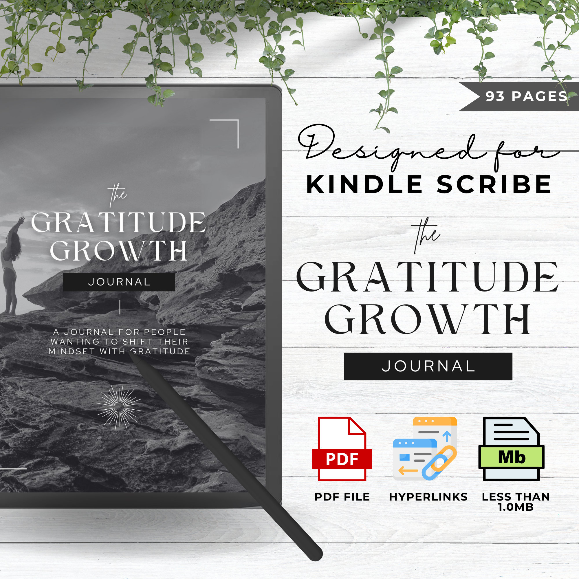 Gratitude Journal Made for Kindle Scribe Templates Kindle Scribe ...