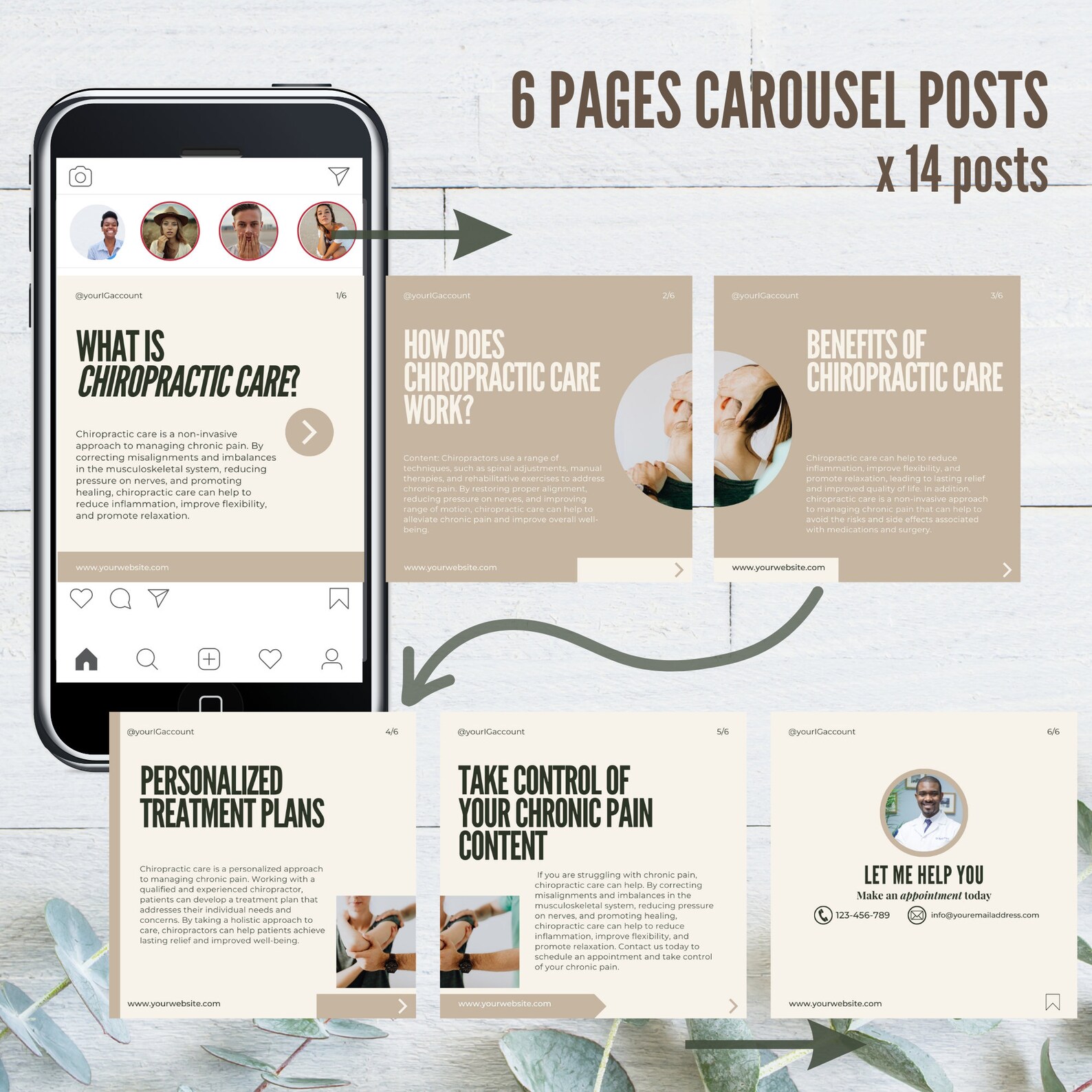 Chiropractic Social Media Templates for Chiropractors Instagram Post ...