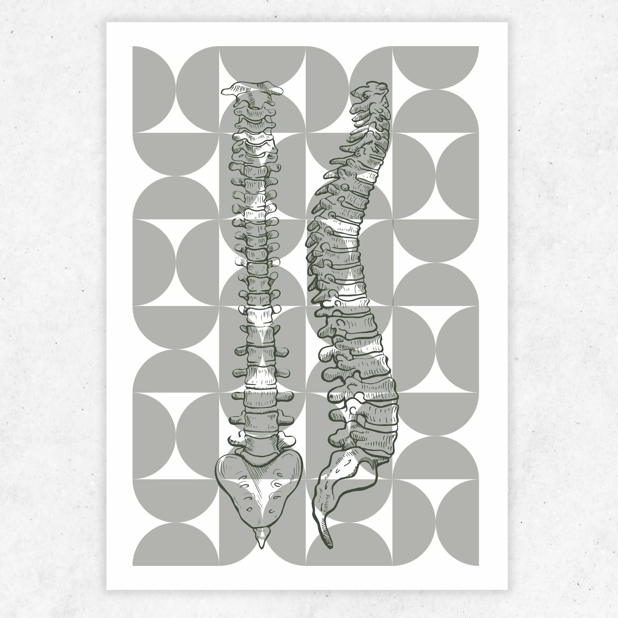 Chiropractic Art Bauhaus Poster Perfect for a Chiropractor Gifts ...